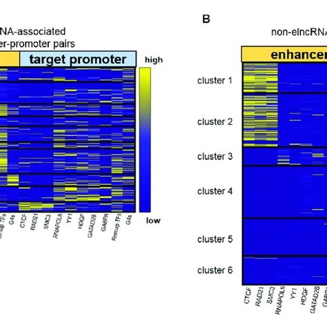 Clustering Enhancer Promoter Pairs Heatmap Of Structuring Factor