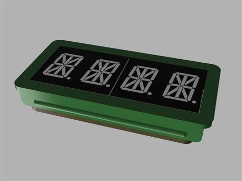 7 Or 14 Segment Display Panel Mount By Plmetz Download Free Stl Model