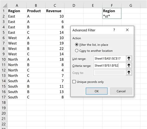Excel Advanced Filter How To Use “contains” Online Statistics
