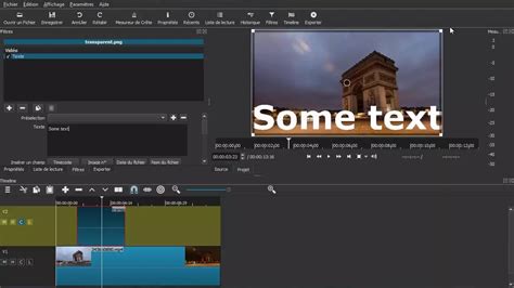 Shotcut Tuto minute Add text Ajouter du texte Tutoriel obsolète