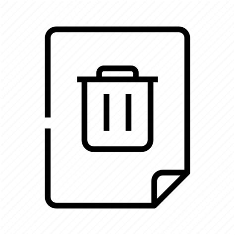 Delete Document Icon Download On Iconfinder On Iconfinder