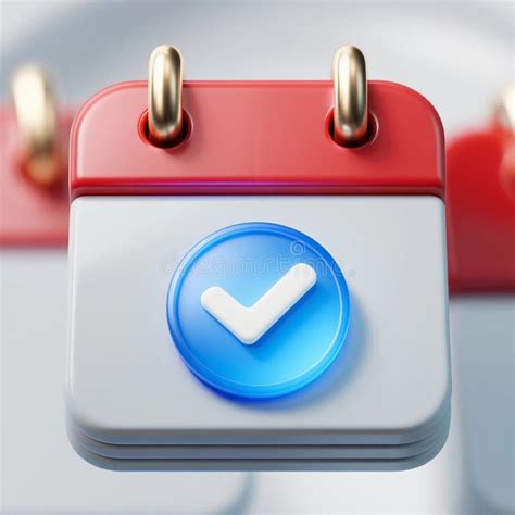 Completed Task Calendar Icon With A Check Mark Denoting An Item Is Done Ai Generated Stock