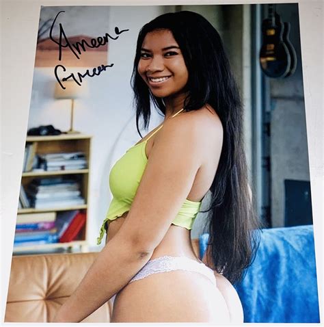 Ameena Green Adult Film Star Hot Model Signed Autographed 8x10 Photo