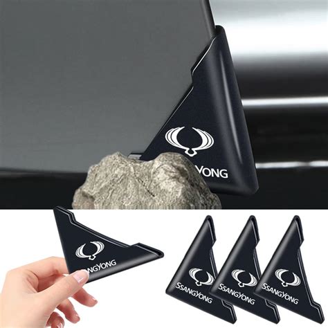 자동차 도어 코너 충돌 방지 스크래치 프로텍터 쌍용 렉스턴 2 티볼란 무쏘 티볼리 카이런 액티언 스포츠 코란도 2 개 신제품