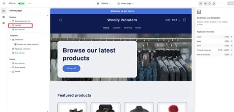how to add a header in shopify that captivates customers