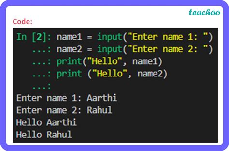 Python Write A Program That Asks Two People For Their Names Stores