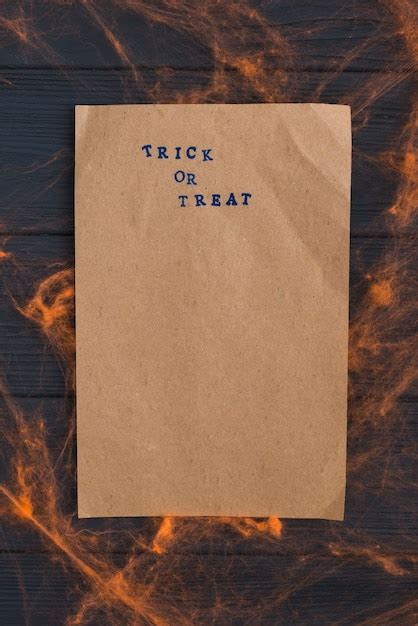 Free Photo Craft Paper With Cobweb Effects