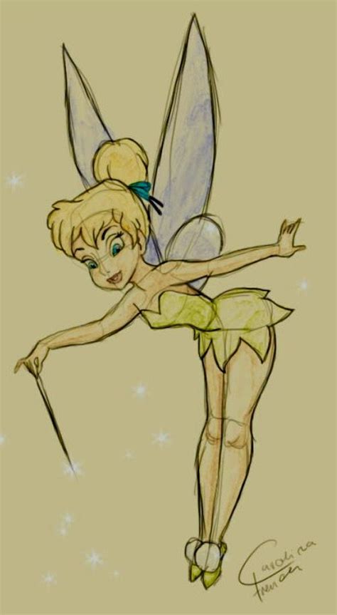 Tinkerbell Colour In By Ponellatoon On Deviantart Artofit