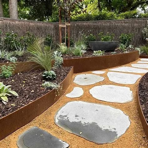 Corten Steel Garden Edging Raised Beds Corten Steel Garden Edging