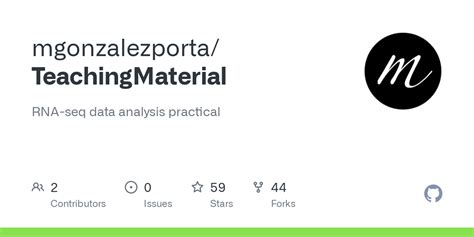 GitHub Mgonzalezporta TeachingMaterial RNA Seq Data Analysis Practical