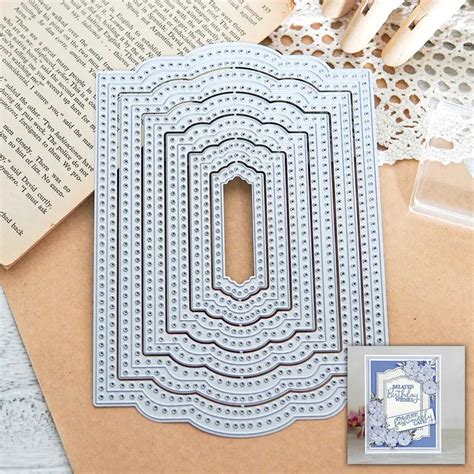 Irregular Graphic Background Framework Cutting Dies Stencils Temu Australia