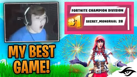 Mongraal Placing 1st In Fortnite Pro Tournament Fortnite Champion Division Round 1 Youtube