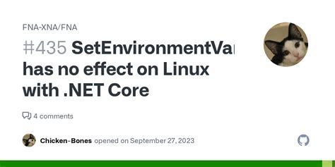 SetEnvironmentVariable Has No Effect On Linux With NET Core Issue FNA XNA FNA GitHub