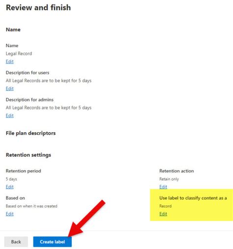 How To Properly Set A Document As A Record Via Retention Labels In Sharepoint Online