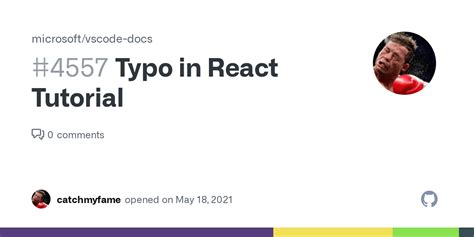 typo in react tutorial · issue 4557 · microsoft vscode docs · github