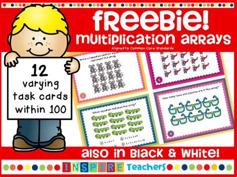Multiplication Arrays Freebie Teaching Resources