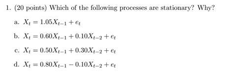 Solved 1 20 Points Which Of The Following Processes Are