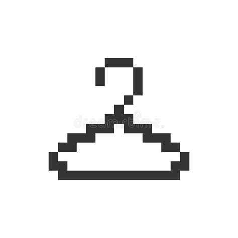 Hanger Pixelated Ui Icon Stock Vector Illustration Of Phone 259898005