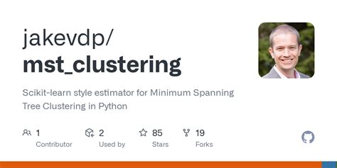 github jakevdp mst clustering scikit learn style estimator for