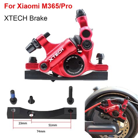 Xtech Hb100 라인 풀링 유압 디스크 브레이크 캘리퍼 샤오미 M365 프로 1s 용 전기 스쿠터 뒷바퀴 알루미늄 합금
