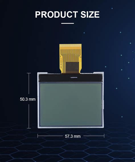 LCD Graphic Display Panel With A Resolution Of 128x128 Dots Products From Shenzhen Wisdon