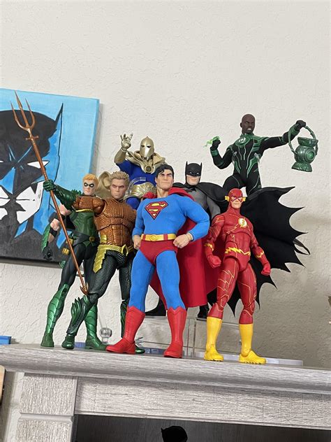 My current Justice League line up! Made from Mezco, Mafex, DC Icons and ...