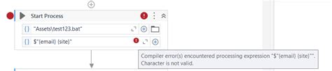 Using Multiple Variables As Arguments For Start Process Activity