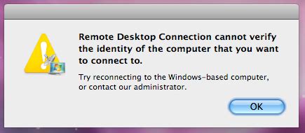 Mac OSX Error Connecting With RDP To Windows Server