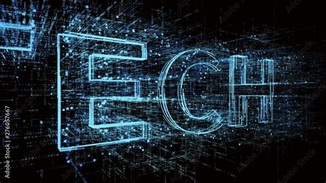 K Tech Animated Word Tag Cloud Text Design Animation The Matrix Style Binary Computer Code