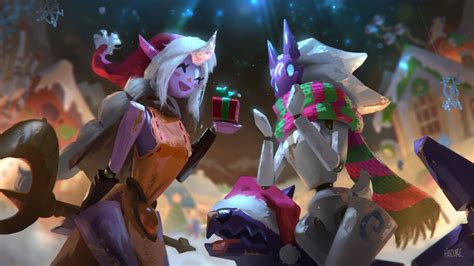 Soraka Kindred Christmas 4k 391a Wallpaper Iphone Phone