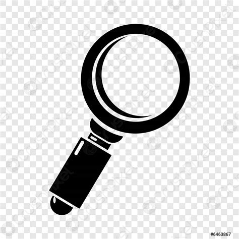 Loupe Icon Simple Black Style Stock Vector 6463867 Crushpixel