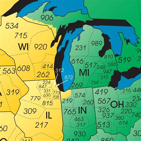 Area Code Printable Map