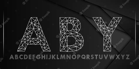 Premium Vector Luxury And Elegant Font Display Alphabet Luxury Futuristic Alphabet Font Vector