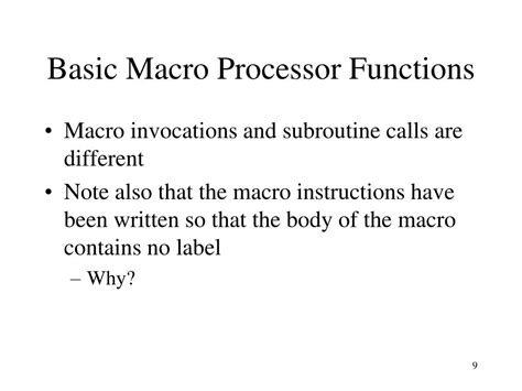Ppt Exploring Basic Functions Of Macro Processors Powerpoint