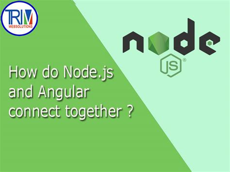 How Do Nodejs And Angular Connect Together Trimwebsolutions