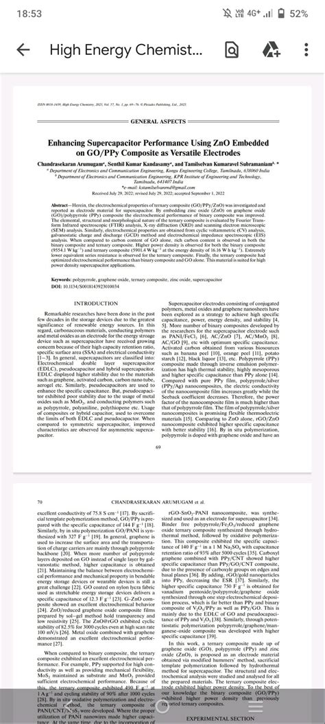 Senthil Kumar Kandasamy On Linkedin Third Paper 2023