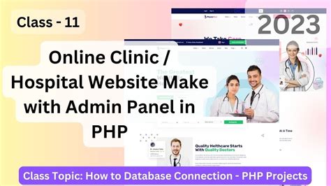 How To Database Connection In Mysql For Online Clinic Website In Php