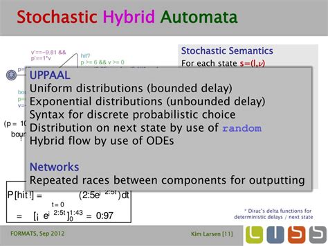 Ppt Statistical Model Checking Refinement Checking Optimization For Stochastic Hybrid