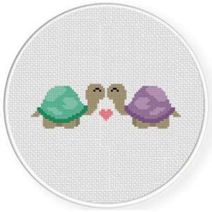 Turtle Couple Cross Stitch Pattern Daily Cross Stitch