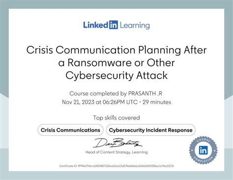 Prasanth R On Linkedin Certificate Of Completion Prasanth R On Linkedin Certificate Of Completion