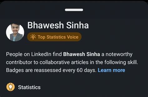 bhawesh sinha on linkedin statistics dataanalytics datascience