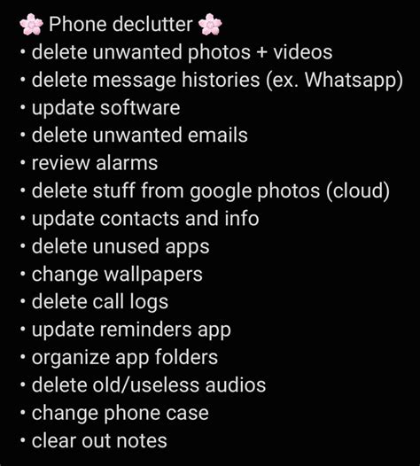 Deep Phone Declutter Self Improvement Tips