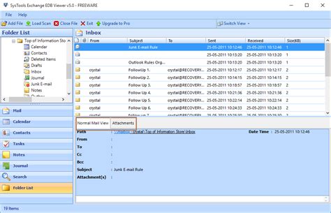 Free EDB Viewer Tool Open Read Offline Exchange Database Files
