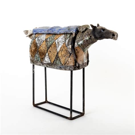 Inger Weichselbaumer A Ceramic And Metal Sculpture Signed Bukowskis