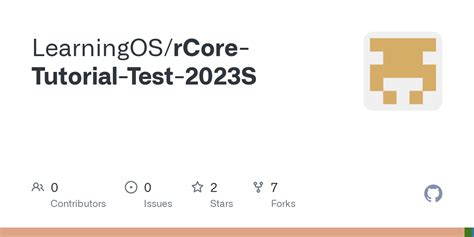 GitHub LearningOS RCore Tutorial Test S