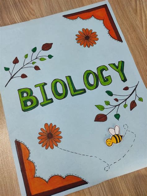 Biology Cover Page Biology Projects Front Page Design Project Cover