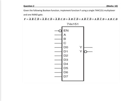 Solved Given The Following Boolean Function Implement
