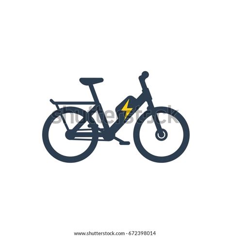 전기 자전거 전기 자전거 아이콘 스톡 벡터로열티 프리 672398014