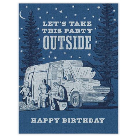 Party Outside Birthday Card By Waterknot Outer Layer