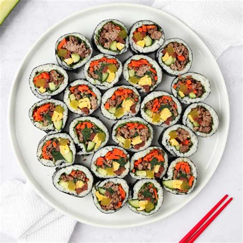 Beef Bulgogi Kimbap Christie At Home